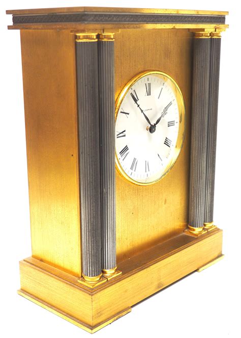 Impressive Solid Brass Looping 8 Day Mantel Clock Large Striking Swiss