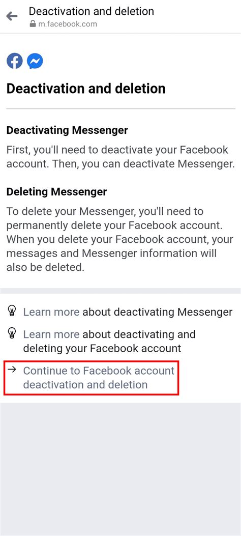 Jak Usun Konto Messengera