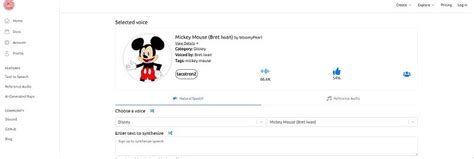 Mickey Mouse Voice Generators Free Online Via Text Or Speech