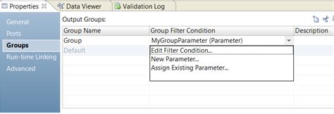 Parameterize The Group Filter