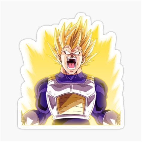 Train Insaiyan Angry Vegeta Super Saiyan My Bulma Sticker For Sale