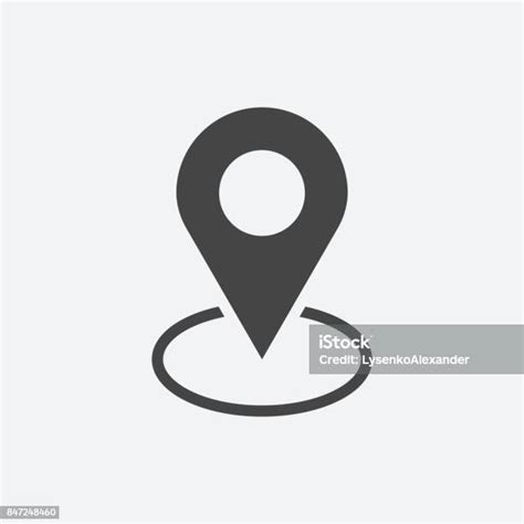 Pin 圖示向量平面樣式孤立在白色背景上的定位標記導航地圖gps 概念向量圖形及更多胸針圖片 胸針 地圖 地圖別針圖示 Istock