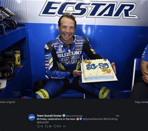 MotoGP Sylvain Guintoli Former Superbike World Champion Celebrates Years In The Garage