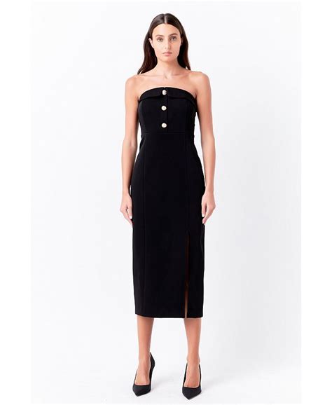 Endless Rose Womens Strapless Midi Dress Macys