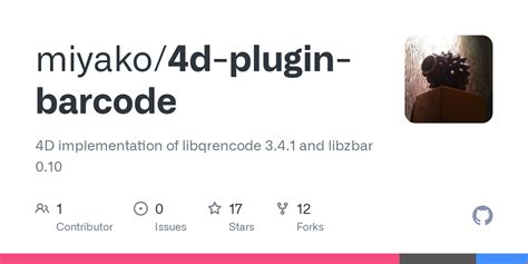 github miyako 4d plugin barcode 4d implementation of libqrencode 3 4