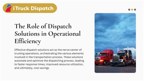 Ppt Efficient Dispatch Solutions For Modern Trucking Businesses
