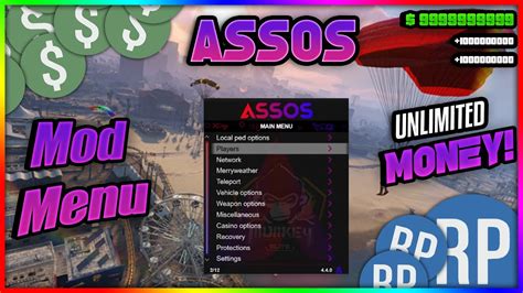 Latest Assos Mod Menu Showcase Gta V Online 🐒 Youtube