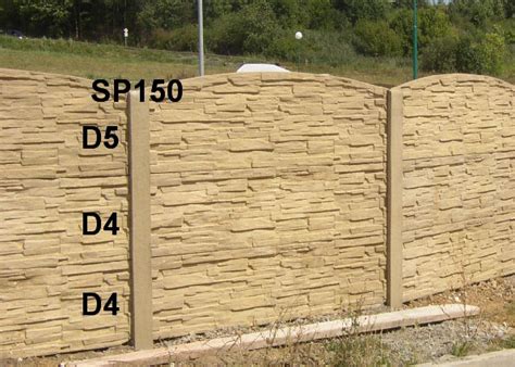 Betonový Plot D4 D4 D5 Sp150 Stavba A Výroba Plotů Hýl Ostrava
