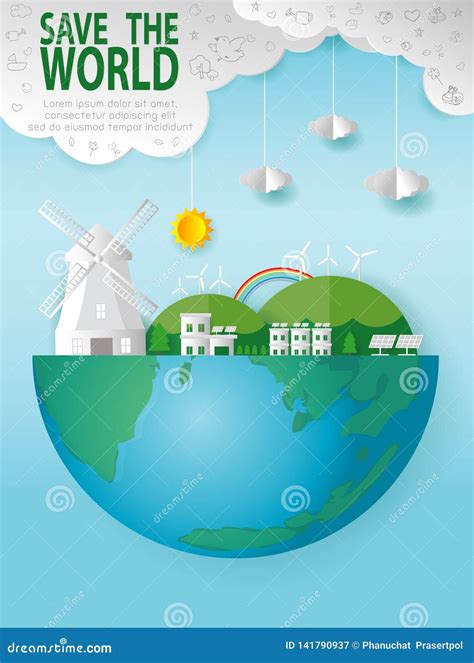 Paper Art Of Earth Day Save The World Save Planet Recycling Eco
