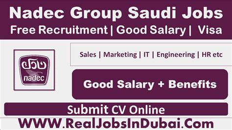 NADEC Careers Jobs Vacancies In Saudi Arabia 2024 RealJobs