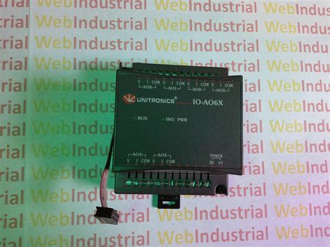 modulo 6 salidas analógicas io ao6x unitronics