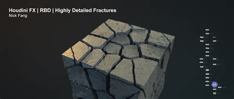 Houdini Fracture Art Exploring Detailed Fractures By Nick Fang