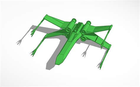 3d Design X Wing Tinkercad