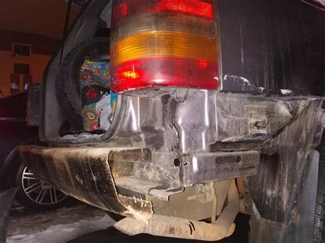 Задний бампер, покраска — Jeep Grand Cherokee (ZJ), 4 л, 1993 года ...