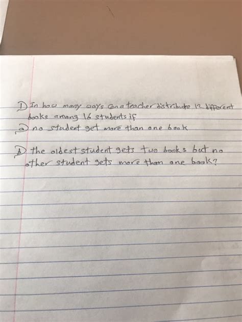 Solved In How Many Ways Can A Teacher Distribute Chegg