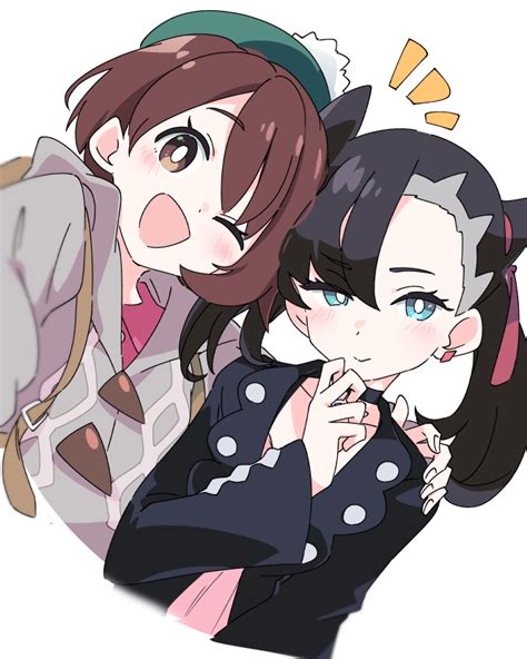 Marnie And Gloria Pokemon And 1 More Drawn By Ixy Danbooru