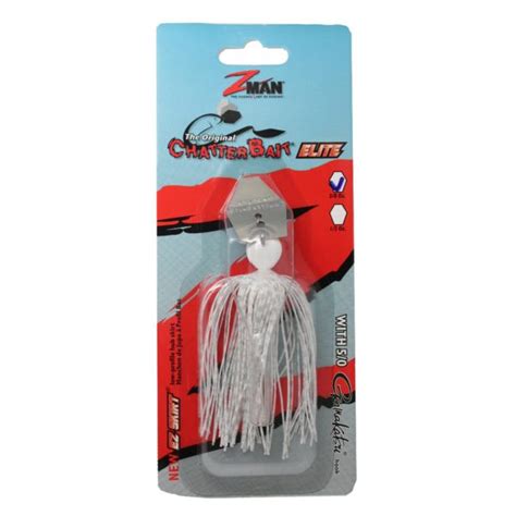 Chatterbait Elite Lures 3 8 Oz Weight 5 0 Gamakatsu Hook White Per 1