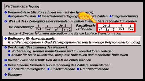 Partialbruchzerlegung 1 Ein Erster Überblick Youtube