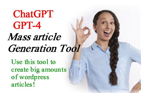 Deliver Tool To Mass Produce Chatgpt And Gpt Content Via Openai Api
