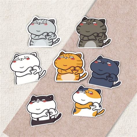 貓咪貼紙 拉夫拉夫 Pvc 5cm Ha Mint｜貼紙人氣榜 Pinkoi