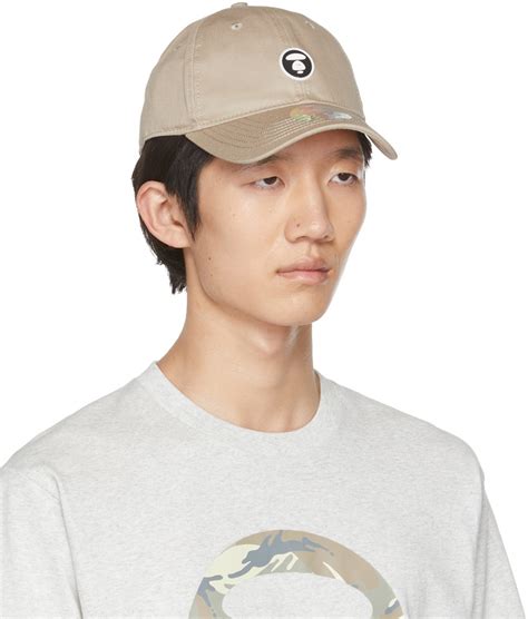 Aape By A Bathing Ape Beige Aape Cap Aape By A Bathing Ape