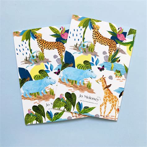 Safari Print Notebook Prints By Jo Moloney