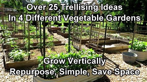 Over 25 Vegetable Garden Trellising Designs Crop Examples Materials