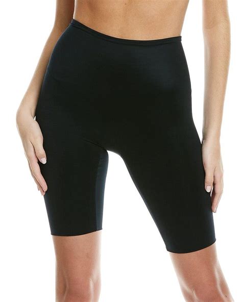Spanx Power Conceal Her Extended Mid Thigh Short In Black Lyst Uk
