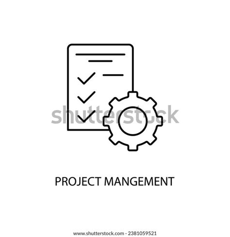 Project Management Concept Line Icon Simple Stock Vector Royalty Free 2381059521 Shutterstock
