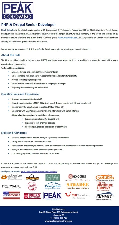 Php And Drupal Senior Developer