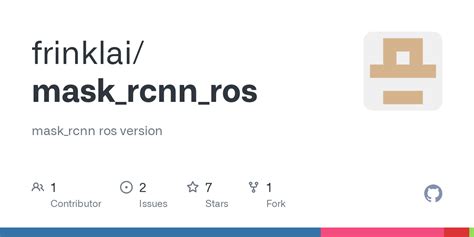 Github Frinklaimaskrcnnros Maskrcnn Ros Version
