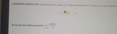 Solved Learning Objective Determine The Values Of Chegg