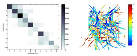 confusion matrix and predicted labels by the linear ordinal svm for a