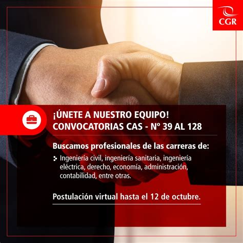 Contraloría del Perú on Twitter ConvocatoriaCas Únete a nuestro