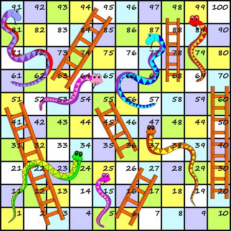 Snake And Ladder Printable