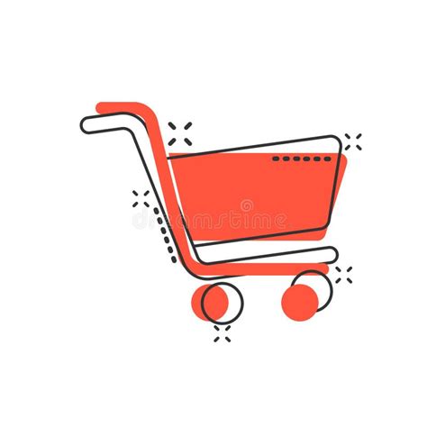 Add To Cart Shop Icon In Comic Style Finger Cursor Vector Cartoon