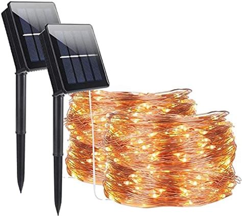 16mx2 Pack Solar String Lights Outdoor Aled Light 32m 320 Leds Waterproof Copper Wire Light Led