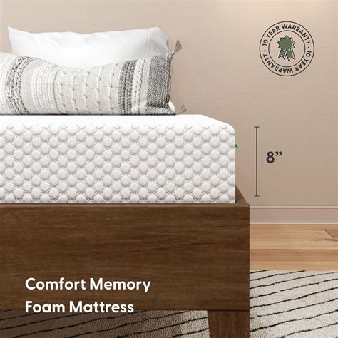 8 Inch Queen Memory Foam Mattress Medium Firm Cooling Mattress