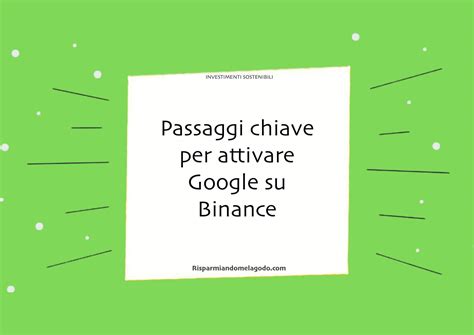 Come Attivare Google Authenticator Sull App Di Binance