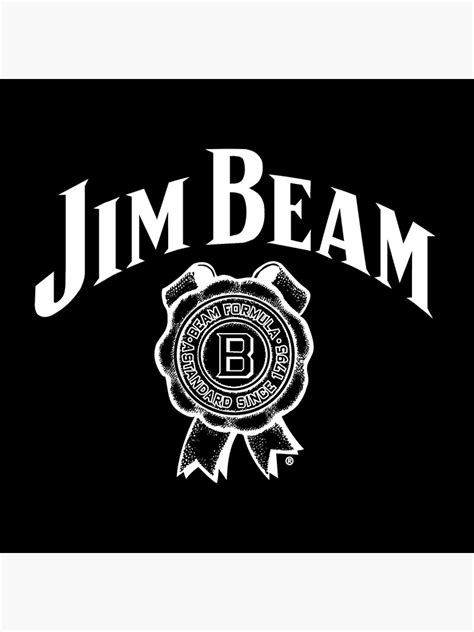Jim Beam Logo Poster By Keithedleon Redbubble