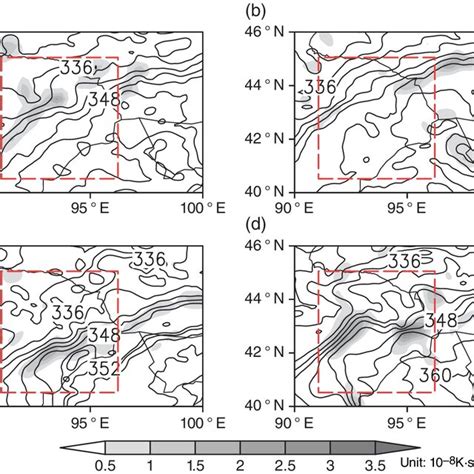vertical cross‐sections of θse contour unit k and vertical velocity