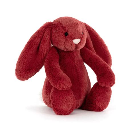 Jellycat Bashful Redcurrant Bunny Roter Kuschelhase