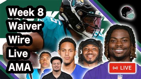 Week 8 Waiver Wire Live Fantasy Football Ama Youtube