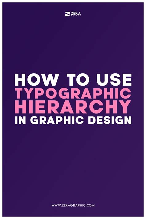 How To Use Typography Hierarchy In Graphic Design To Make Your Design