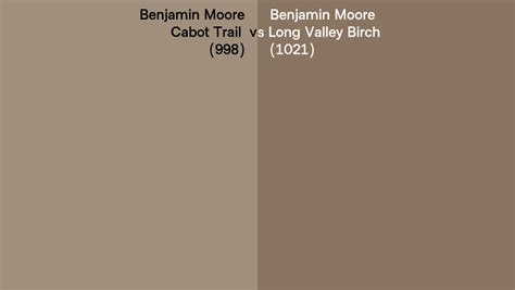 Benjamin Moore Cabot Trail Vs Long Valley Birch Side By Side Comparison