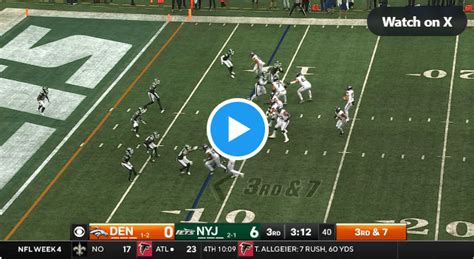 Denver Broncos Bo Nix Throws First Career Td Pass Vs New York Jets