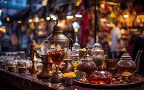Premium Photo | Turkish Delights and Tea Aromas A Day in Istanbul Souk ...