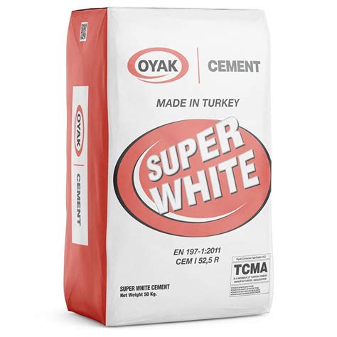 Белый цемент CEM I 52.5R "Adana Oyak Cimento" (Турция), 50 кг в ТД ...