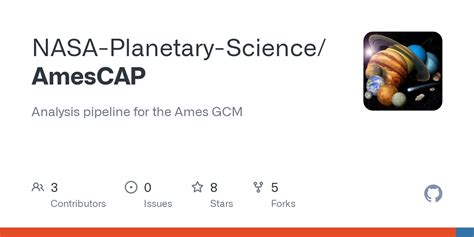 GitHub NASA Planetary Science AmesCAP Analysis Pipeline For The Ames GCM