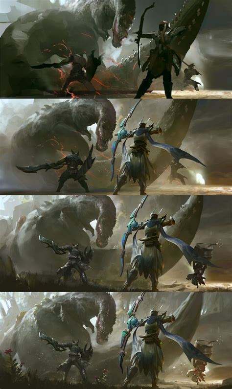 Artstation Monster Hunter Fan Art Heng Tang Monster Hunter Art